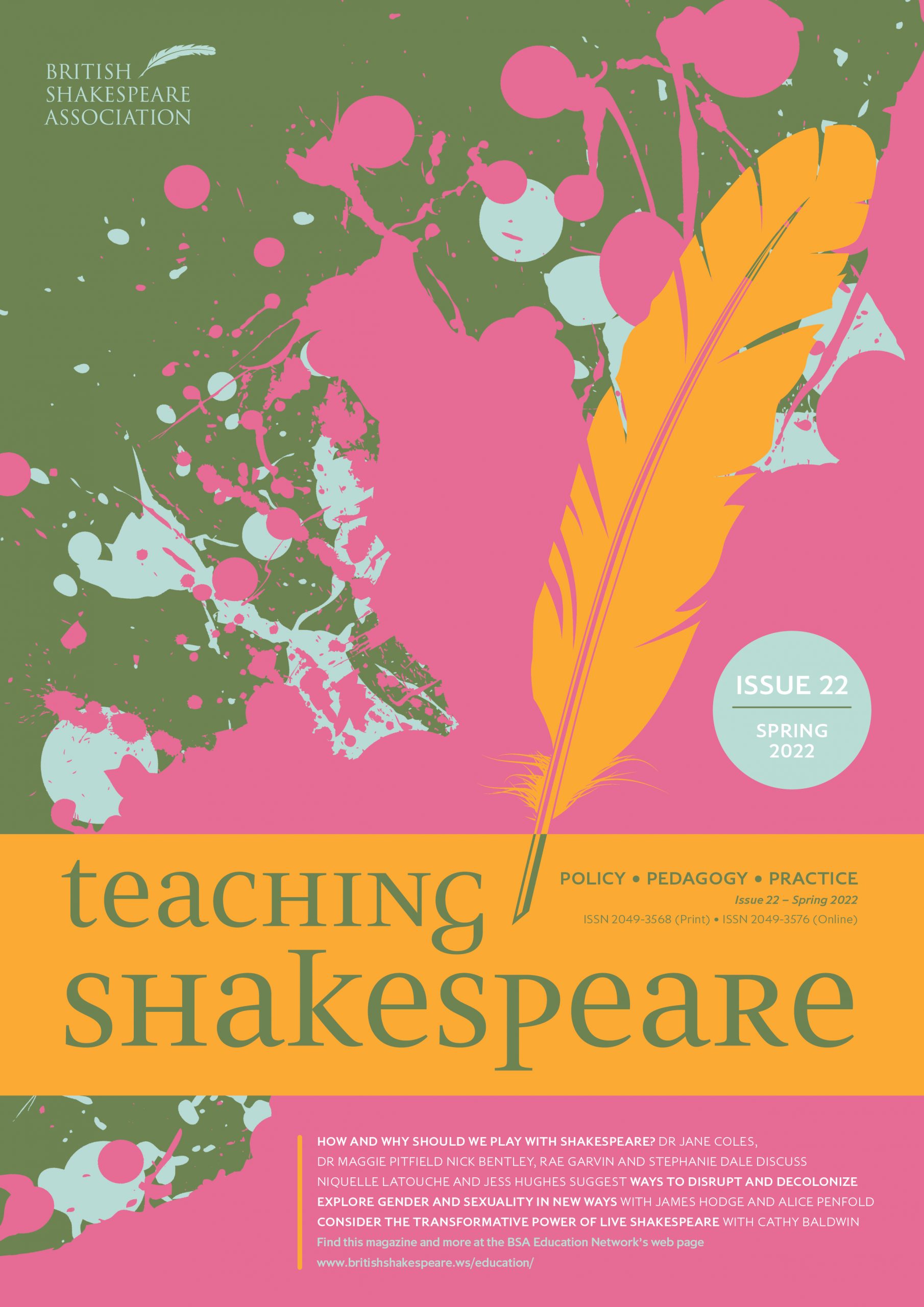Teaching Shakespeare Magazine - British Shakespeare Association Teaching Shakespeare Magazine - British Shakespeare Association